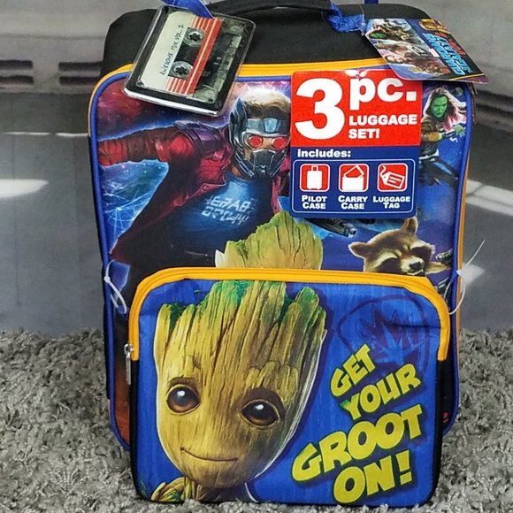 Accessories | Nwt Marvel Guardians Of The Galaxy 3pc Luggage Set | Poshmark